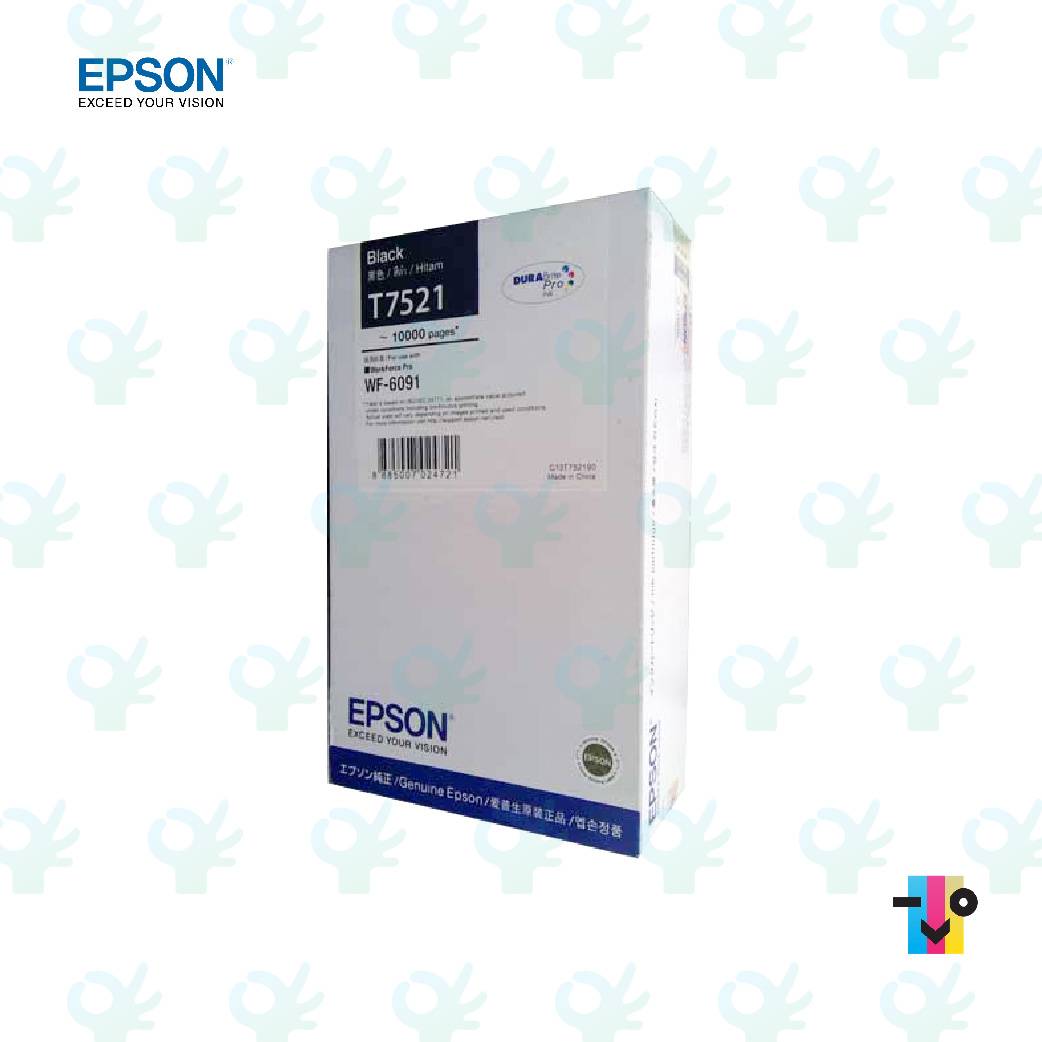 Epson Ink Cartridge T752 (T7521/T7522/T7523/T7524) Black/Cyan/Magenta ...