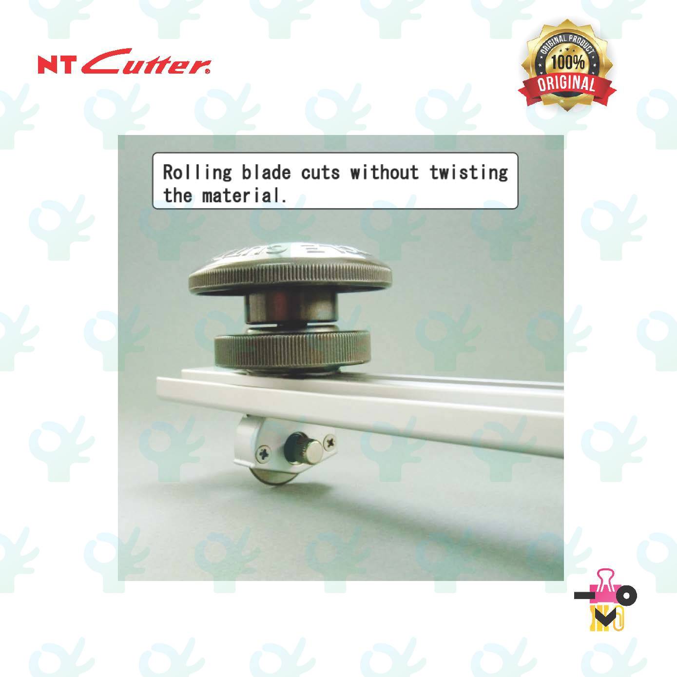 NT Cutter Fabric Large Circle Cutter Silver 70MM X 630MM X 85MM (CL-10000P)