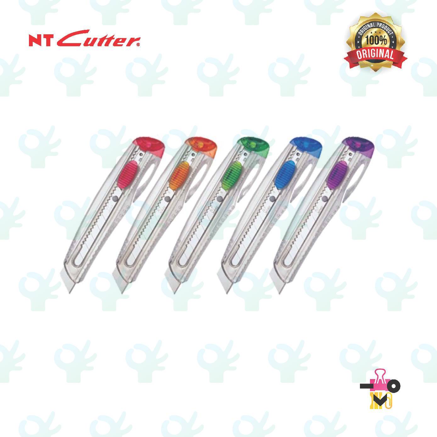 Ofiskita | NT Cutter Transparent Junior L Cutter Red/Orange/Green/Blue ...