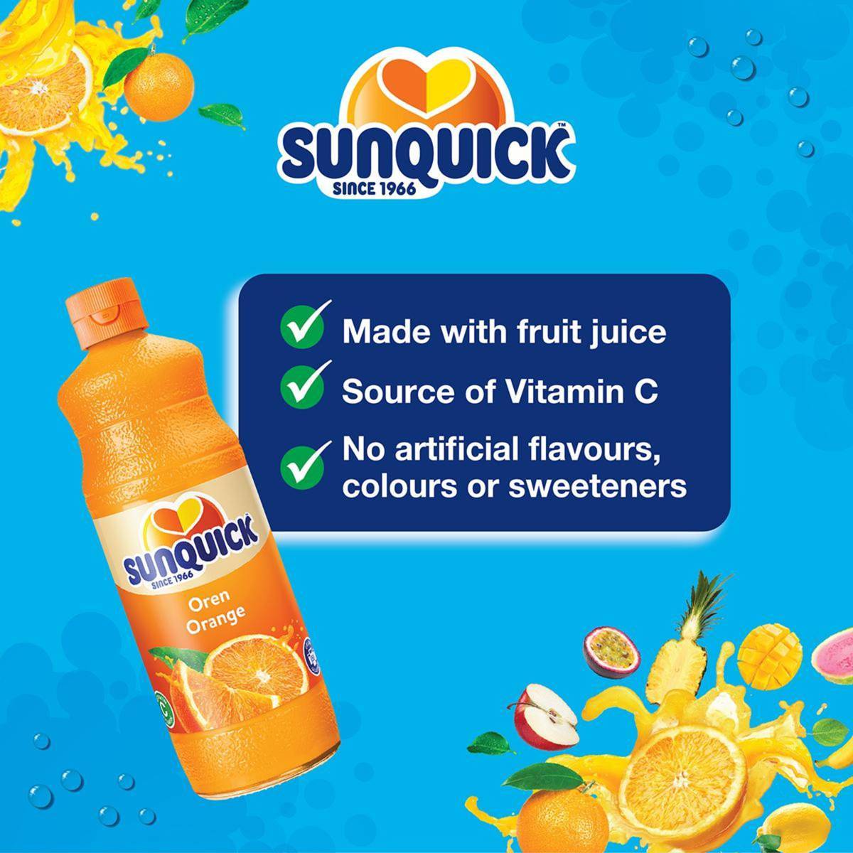 Sunquick Orange Fruit Drink Base 840ML