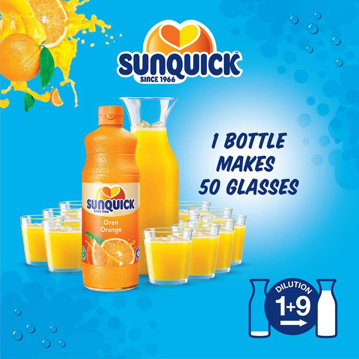 Sunquick Orange Fruit Drink Base 840ML