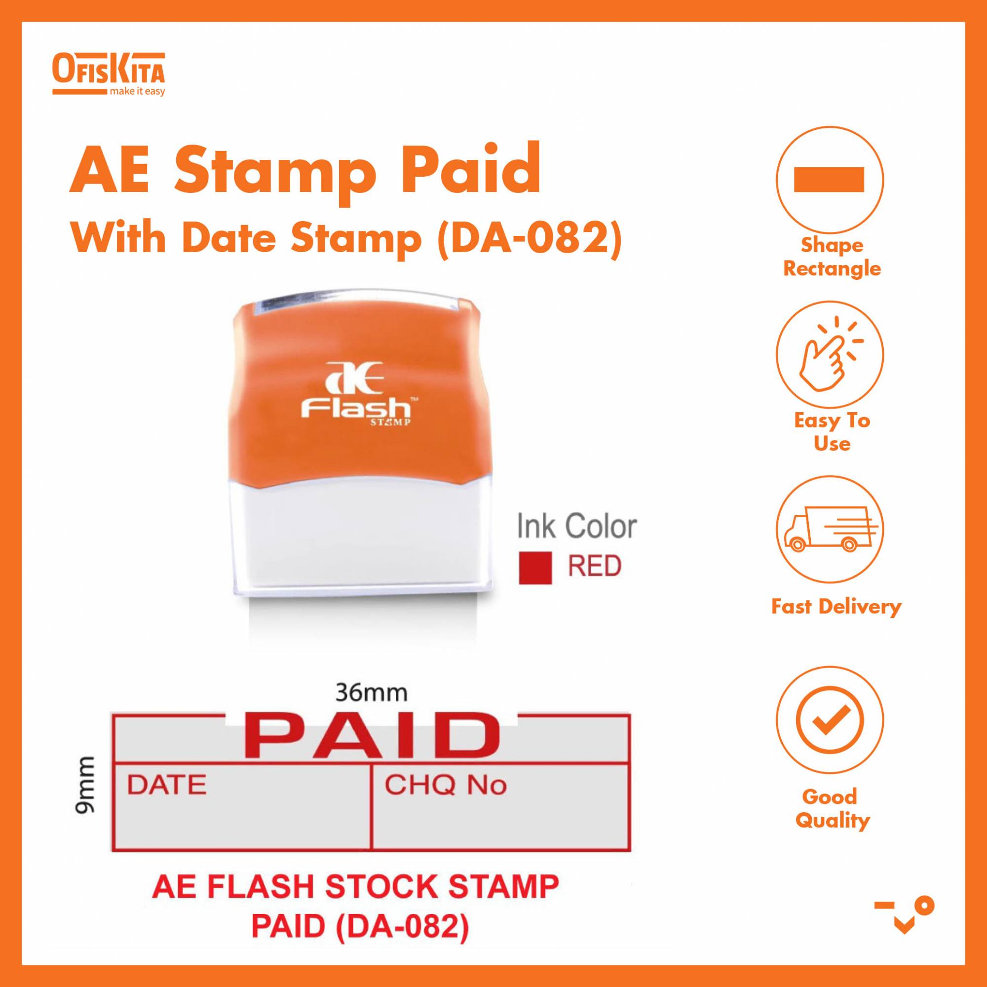 Ofiskita | AE Stamp Paid With Date Stamp (DA-082)
