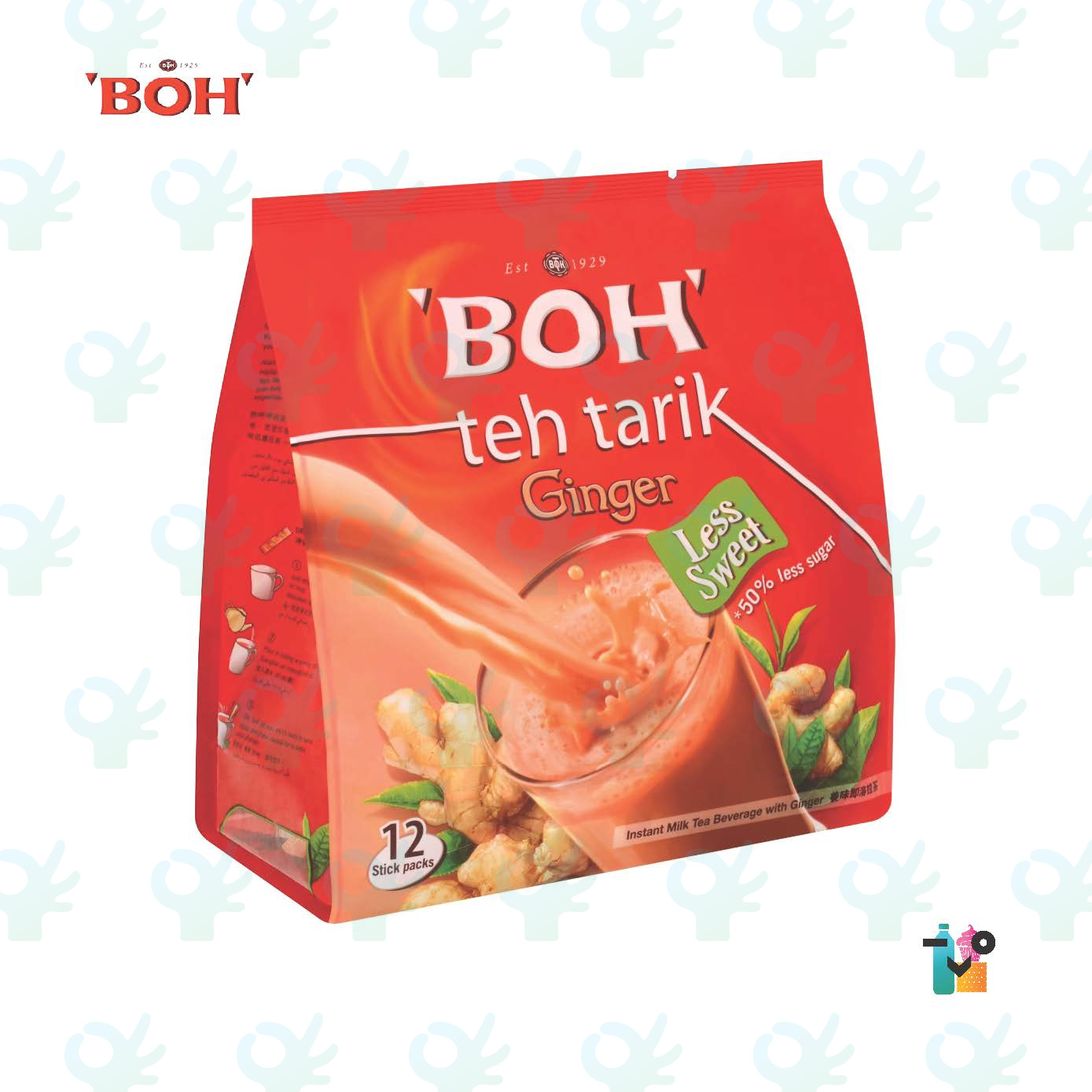 Ofiskita | Boh Teh Tarik Instant Milk Tea Beverage with Ginger 12 ...