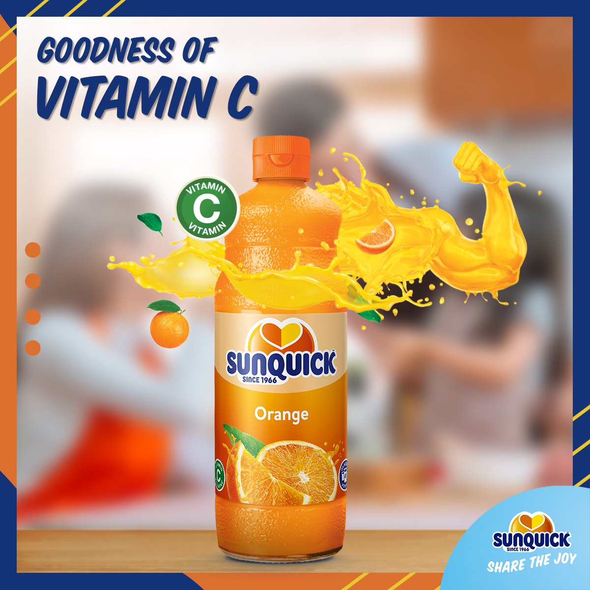 Sunquick Orange Fruit Drink Base 840ML