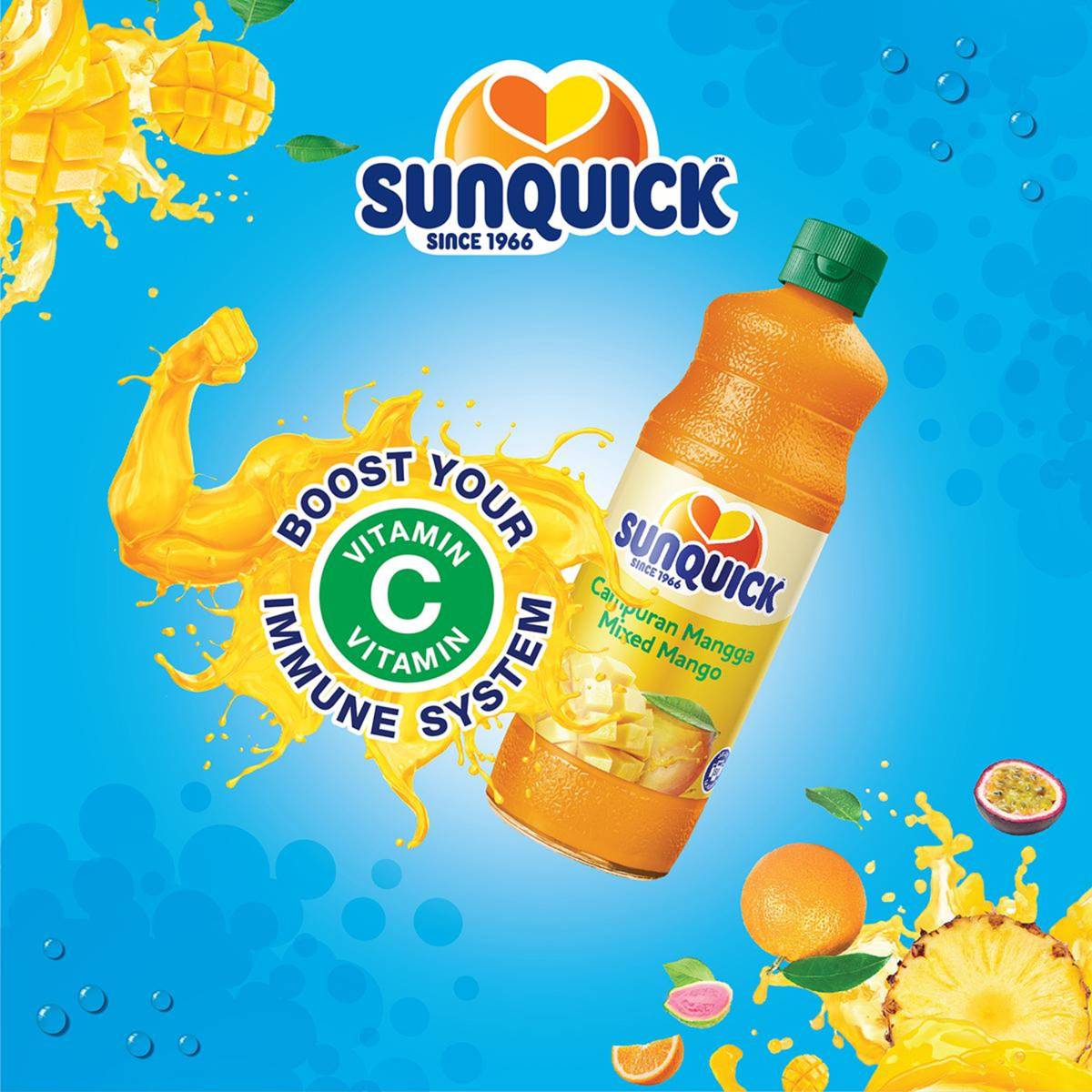 Ofiskita | Sunquick Mango Fruit Drink Base 840ML